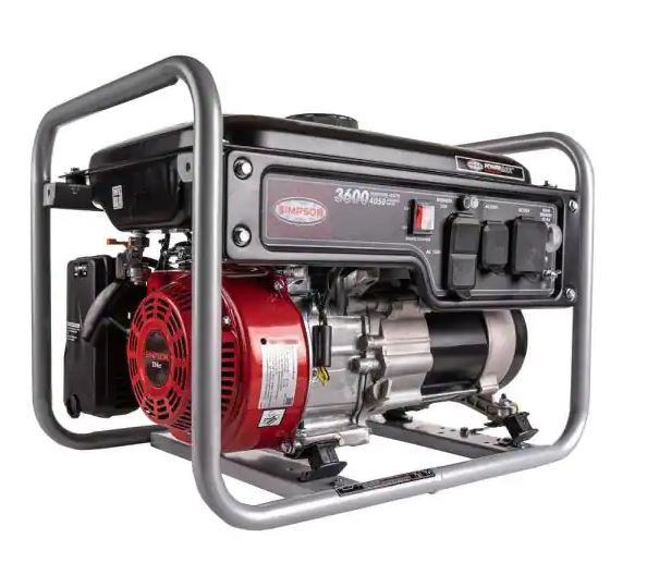 PowerShot 3600-Watt Recoil Start Gas Portable Generator - Never Wash A Dish