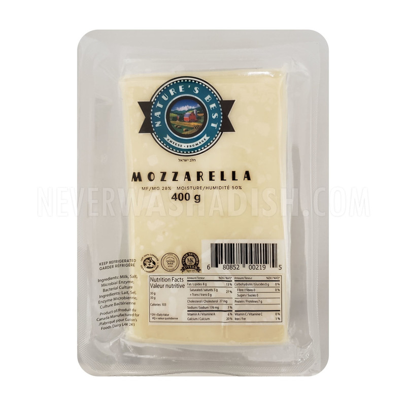 Natures Best Mozzarella Cheese 400g - Never Wash A Dish