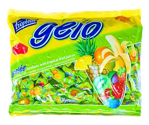 Gelo Assorted Tropical Fruit Soft Chewy Candy, 1kg - Never Wash A Dish