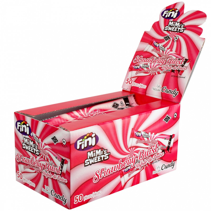 Fini Strawberry Burst Taffy, 10g - Never Wash A Dish