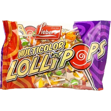 Lieber's Multicolor Lollypop, 340g - Never Wash A Dish