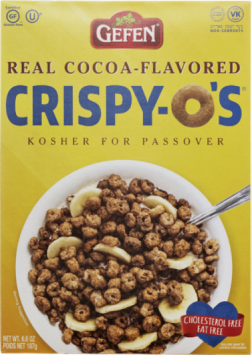 Gefen Real Cocoa-Flavored Crispy-Os, 187g - Never Wash A Dish
