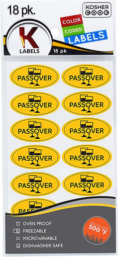 The Kosher Cook Passover Removable Stickers, 18k - Never Wash A Dish