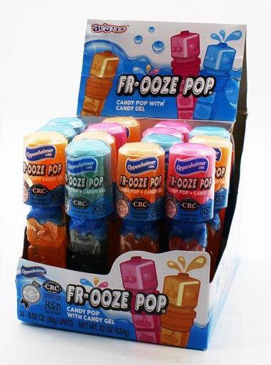 OPPENHEIME FR-OOZE Candy Pops with Fruit Flavored Candy Gel - 26 GRAMS ...