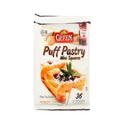 Gefen Puff Pastry Mini Squares, 1lb - Never Wash A Dish