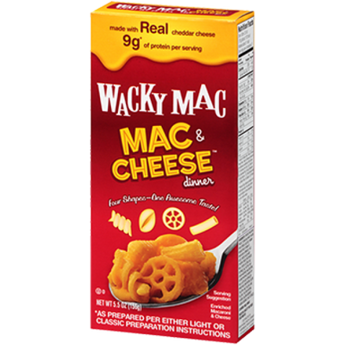 Wacky Mac Mac & Cheese, 156g - Never Wash A Dish