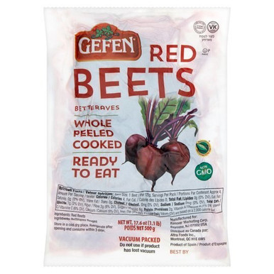 Gefen Whole Peeled Cooked Red Beets, 500g - Never Wash A Dish