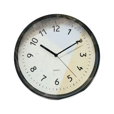 Quartz 12'' Blue & Grey Wall Clock - Never Wash A Dish