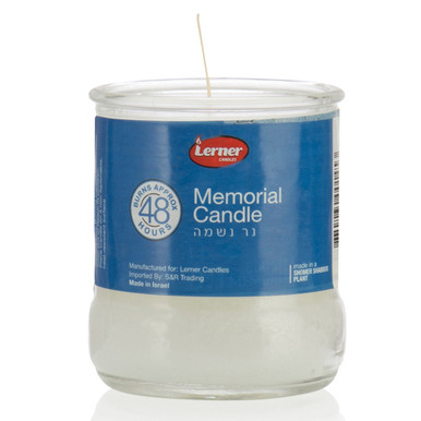 Lerner 48 Hour Glass Memorial Candle - Never Wash A Dish