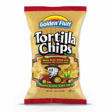 Golden Fluff Tortilla Chips, 340g - Never Wash A Dish