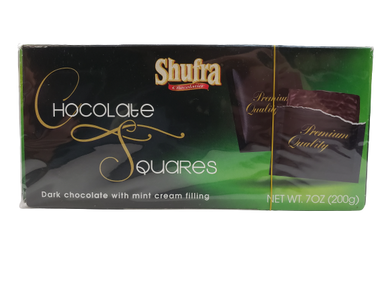 Shufra Mint Chocolate Squares, 200g - Never Wash A Dish