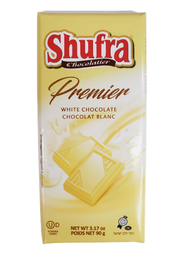 Shufra White Chocolate Bar, 90g - Never Wash A Dish