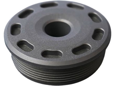 Silencerco AC5388 Bravo Titanium Front Cap, .223 CAL / 5.56mm, Black