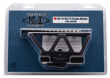 Midwest MI AK Side Railed Scope Mount, Hardcoat Anodized, 1 Piece