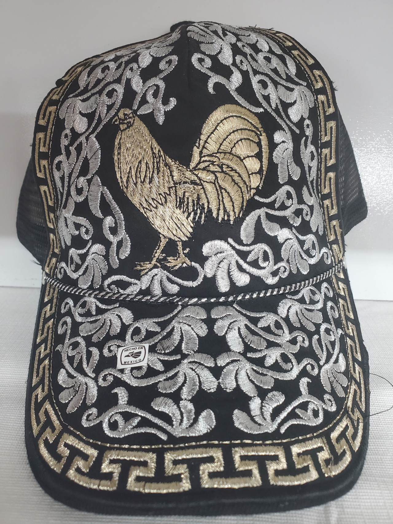 Traditional Charro Cap with Rooster Embroidery. Gorra Tradicional ...