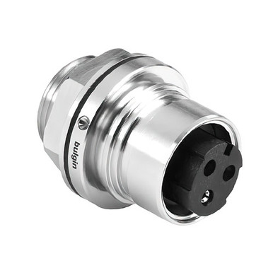 Front Panel Mount Connector Series 2 Contact Plug Crimp/Solder Term ...