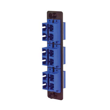 Fiber Sub Panel, 6 SC Duplex Couplers, w/Ceramic Sleeve - Channel Comp LLC