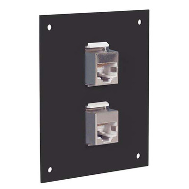 Universal Sub-Panel, 2 110 Shielded Category 6 Jacks, RJ45 EIA568 ...