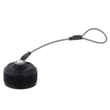 Dust Cap + Lanyard for Ruggedized In-line Receptacle, Anodized Aluminum ...