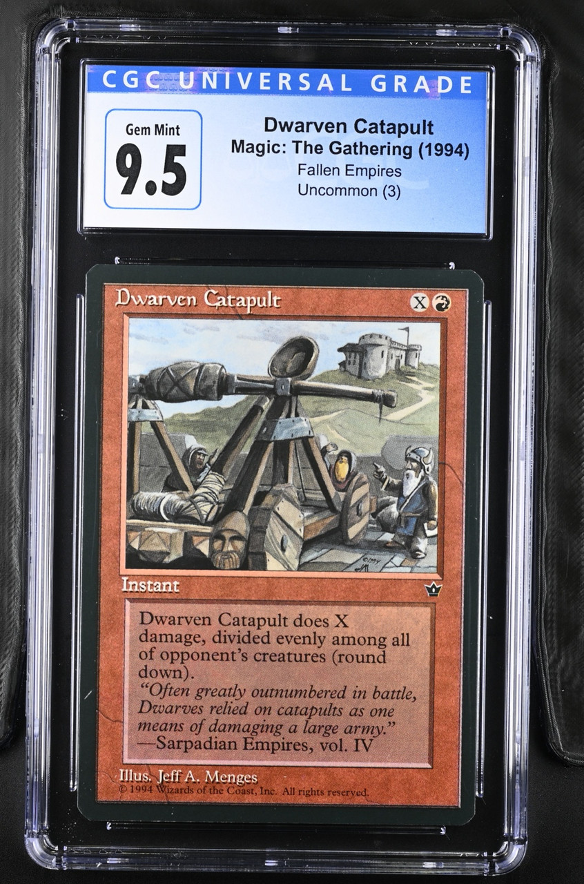 Dwarven Catapult Fallen Empires U Cgc 95 4103600113 Nostalgium