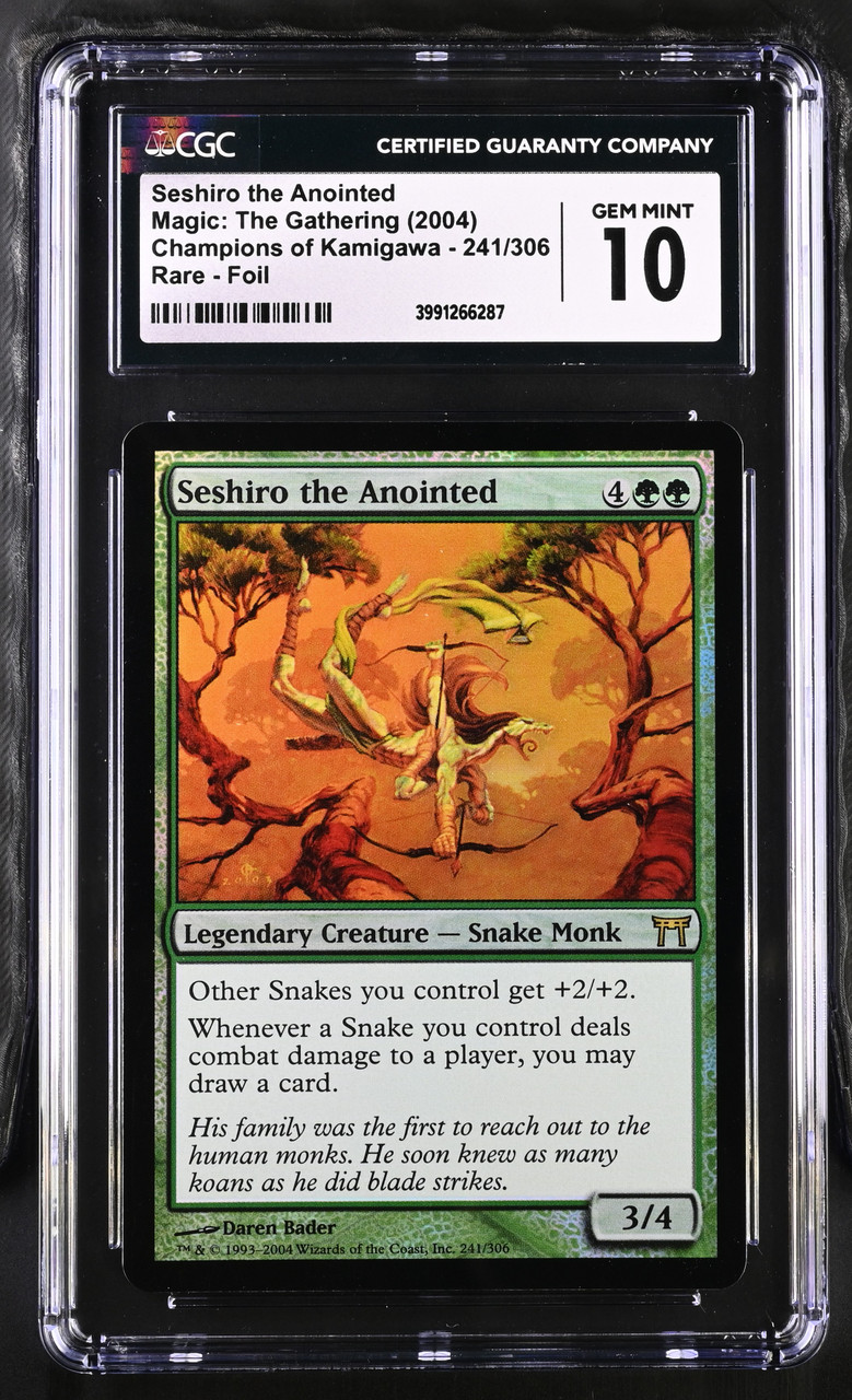 SESHIRO THE ANOINTED Champions of Kamigawa Foil CGC 10 - Nostalgium