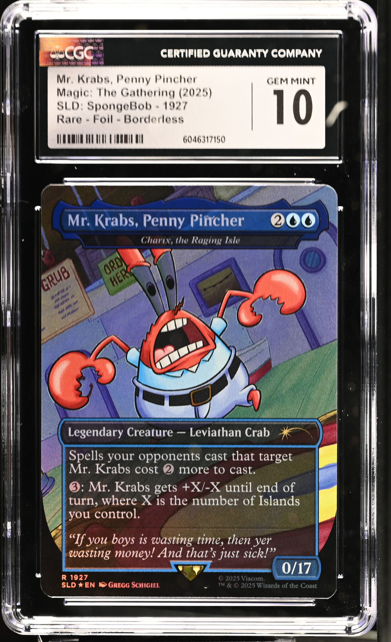 CHARIX, THE RAGING ISLE SLD: Spongebob Mr. Krabs, Penny Pincher Foil ...