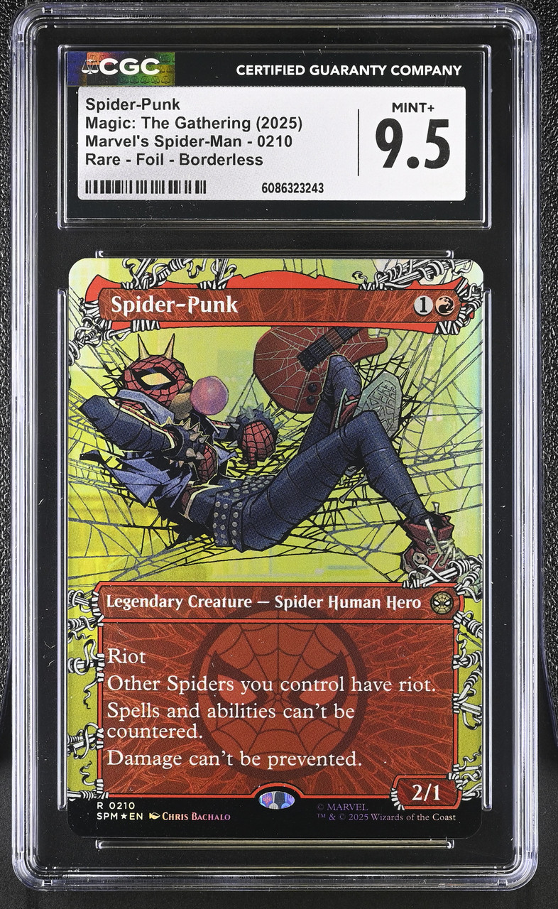 SPIDER-PUNK Marvel's Spider-Man Borderless Foil CGC 9.5 - Nostalgium