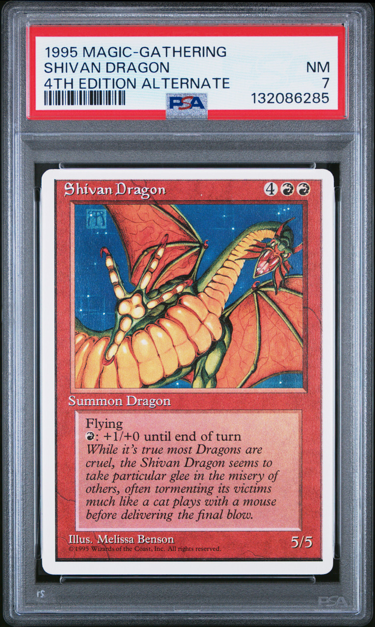 SHIVAN DRAGON 4th Edition Alternate PSA 7 - Nostalgium