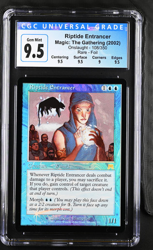 RIPTIDE ENTRANCER Onslaught Foil Rare CGC 9.5 #4078174171