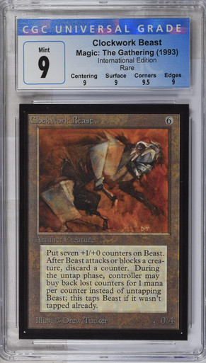 CLOCKWORK BEAST Collectors Ed Intl Rare CGC 9 Q+ #3940656034