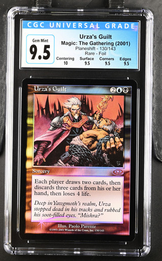 URZA'S GUILT Planeshift Foil Rare CGC 9.5 Q+ #3987358228
