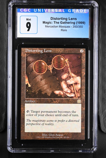 DISTORTING LENS Mercadian Masques Rare CGC 9 #4103602099
