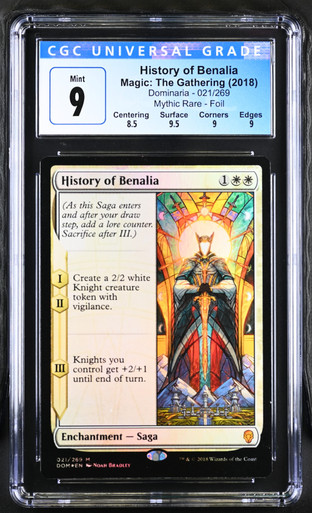 HISTORY OF BENALIA Dominaria Foil CGC 9 #4116145025