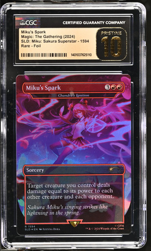 CHANDRA'S IGNITION SLD: Hatsune Miku (Miku's Spark) Foil CGC 10 ...