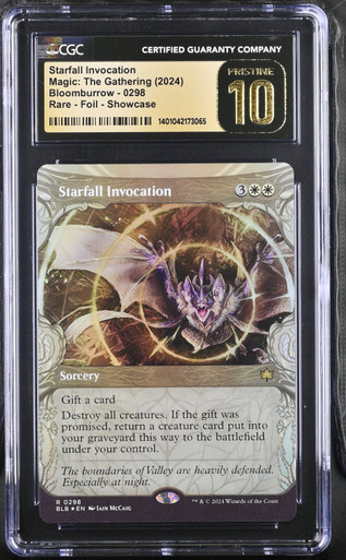 STARFALL INVOCATION Bloomburrow Showcase Foil CGC 10 - Nostalgium
