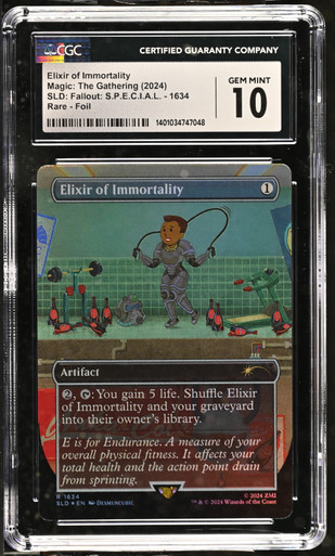 ELIXIR OF IMMORTALITY SLD: Fallout: S.P.E.C.I.A.L. Foil CGC 10 - Nostalgium