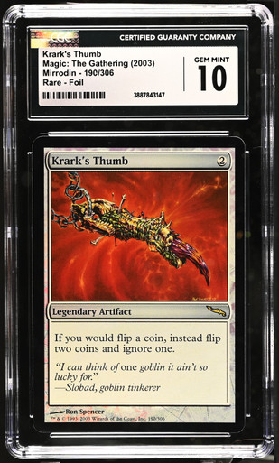 KRARK'S THUMB Mirrodin Foil CGC 10 - Nostalgium