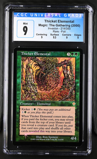 THICKET ELEMENTAL Invasion Foil CGC 9 Q+ - Nostalgium
