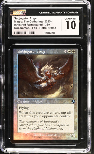 SUBJUGATOR ANGEL Innistrad Remastered Retro Frame Foil CGC 10 - Nostalgium