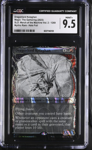 DRAGONLORD KOLAGHAN SLD: Showcase: March of the Machine Halo Foil CGC 9 ...
