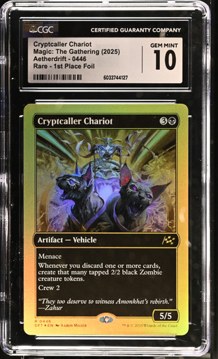 CRYPTCALLER CHARIOT Aetherdrift First-Place Foil CGC 10 - Nostalgium