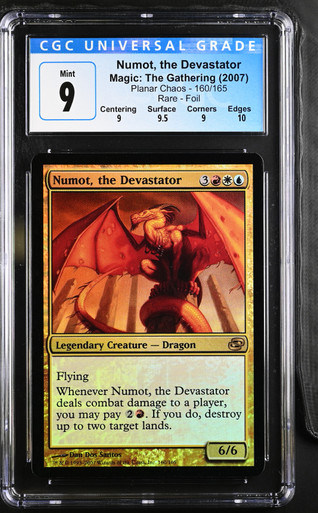 NUMOT, THE DEVASTATOR Planar Chaos Foil CGC 9 Q++ - Nostalgium