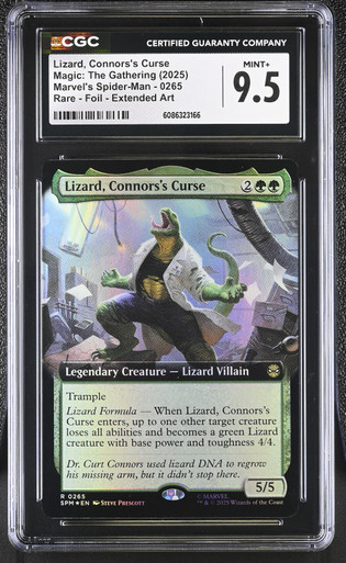 LIZARD, CONNORS'S CURSE Marvel's Spider-Man Extended Art Foil CGC 9.5 ...