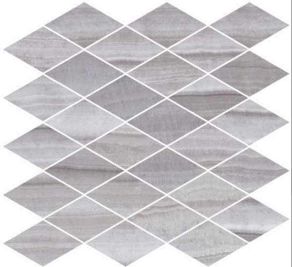 Mosaic Onyx Silver Natural Rhomboid 12.5" x 13.5" - Maxi Flooring & Bath