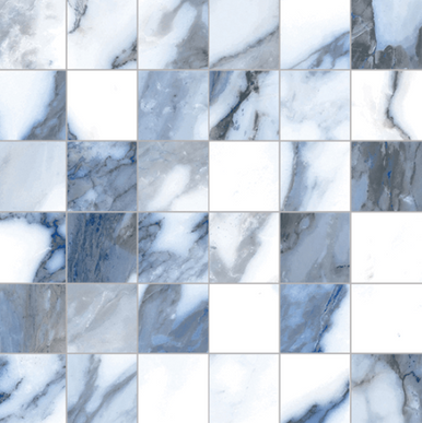 Mosaic Crash Blue Polished 12" x 12" - Maxi Flooring & Bath
