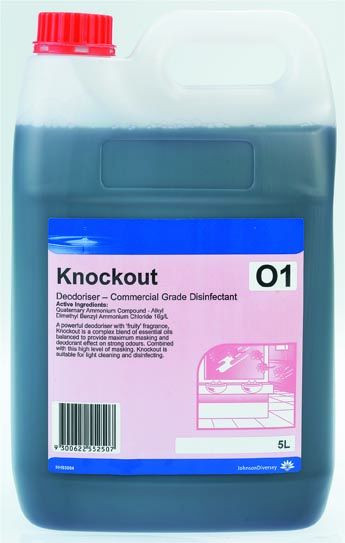Knockout Commercial Grade Disinfectant Deodoriser 5L Ea Diversey ...