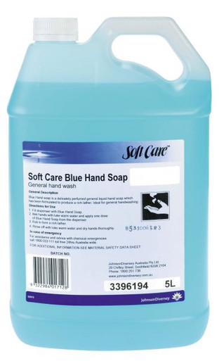 Soft Care Blue Hand Soap 5L Ea Diversey - Melbourne Cleaning Supplies