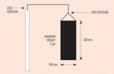 Larsen Biathlon Range Wind Flag with Height Adjustable Pole - Nordic ...