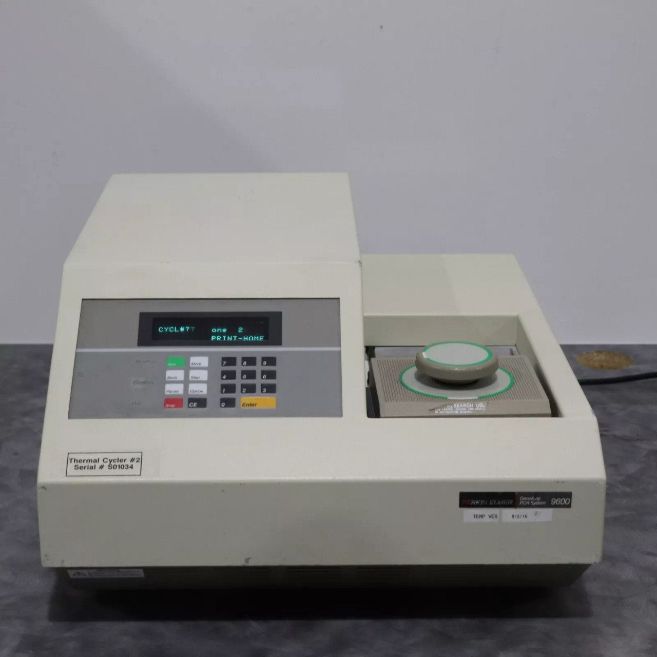 Perkin Elmer GeneAmp PCR System 9600 Thermal Cycler