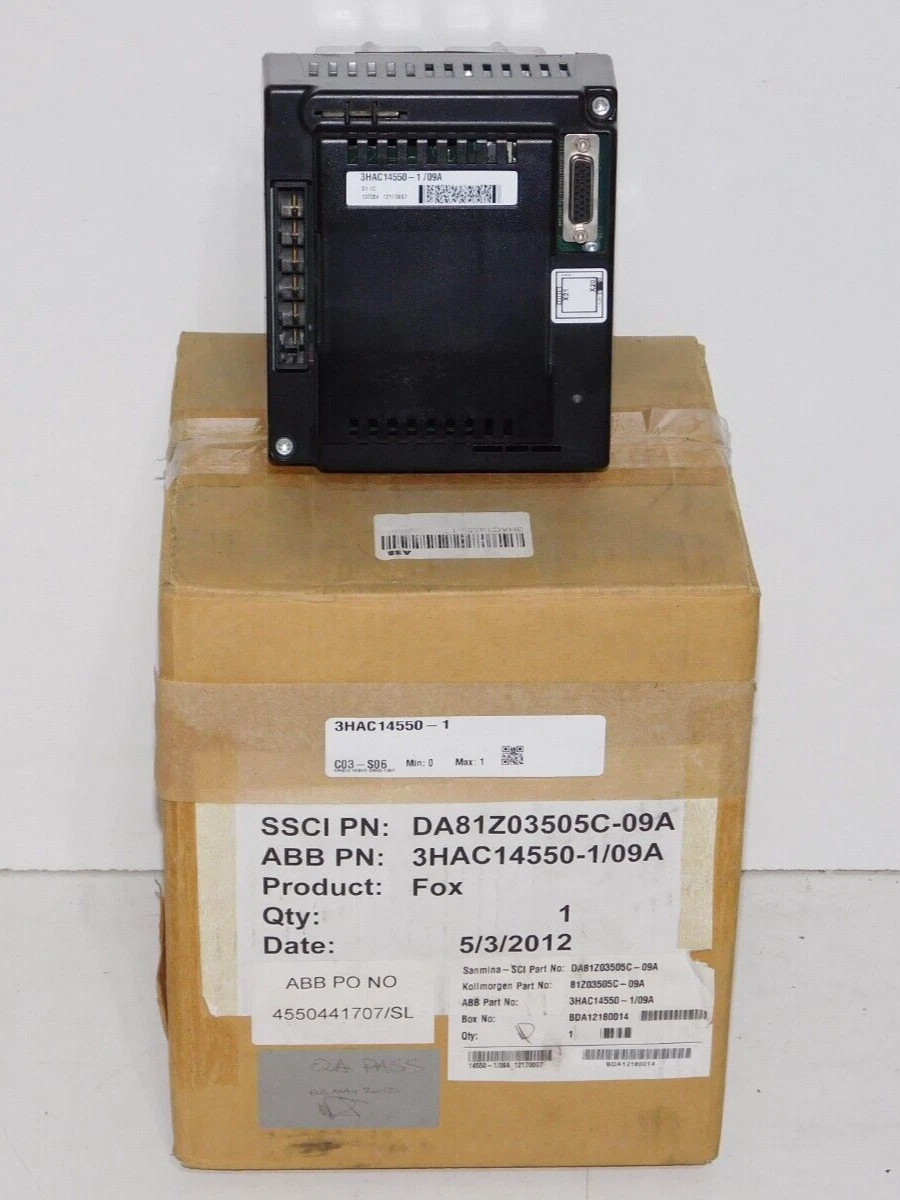 New ABB 3HAC14550-1/09A Single Servo Drive Unit DCS PLC Controller ...